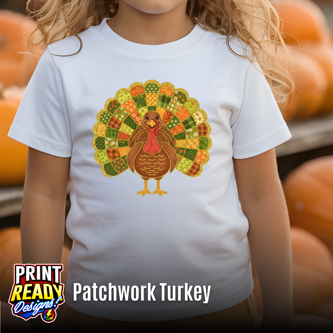 Print Ready - Patchwork Turkey